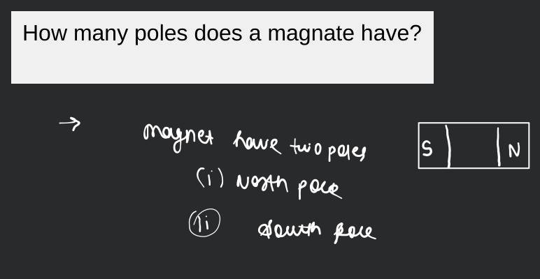 How many poles does a magnate have? | Filo