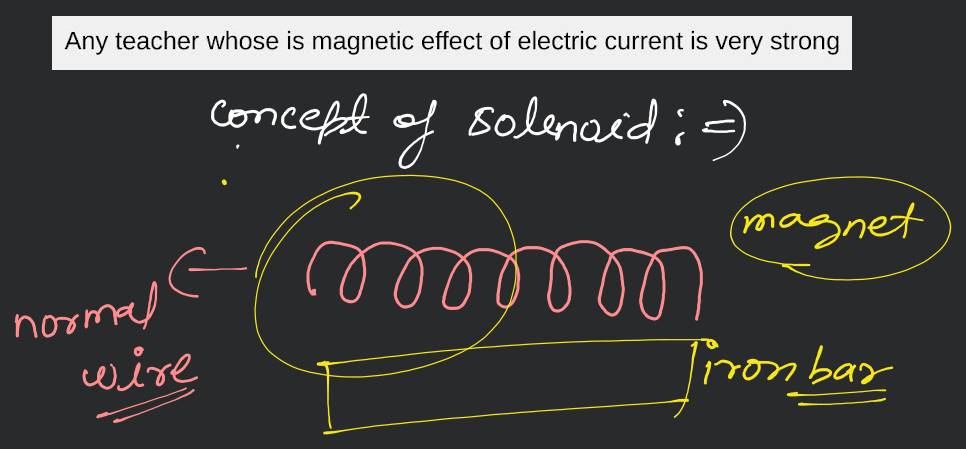 Any teacher whose is magnetic effect of electric current is very strong..