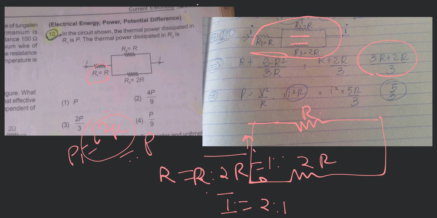 Current Elecincicy e of tungsten rmanium is tance 100Ω ium wire of e resi..