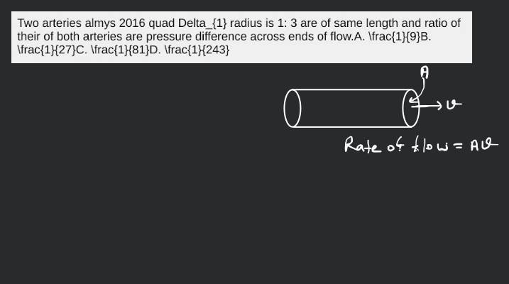 Two arteries almys 2016 quad Delta_{1} radius is 1: 3 are of same length