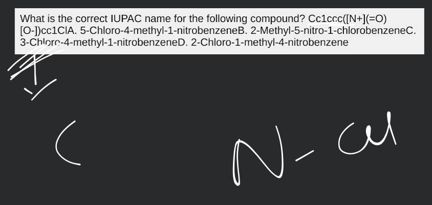 What is the correct IUPAC name for the following compound? Cc1ccc(N+[O-])..