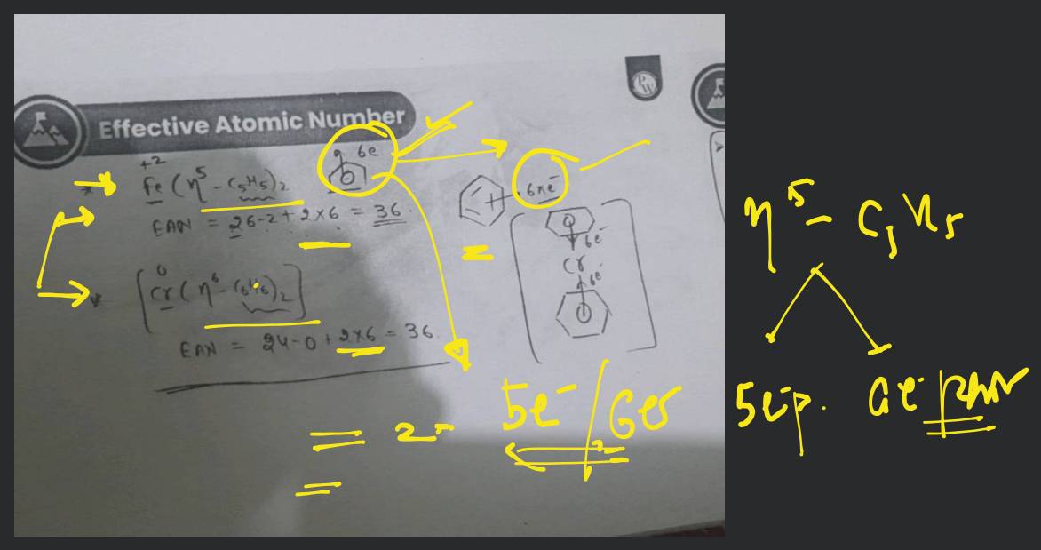 Effective Atomic Number\[\begin{array}{l}\text { * } \quad \mathrm{fe}..