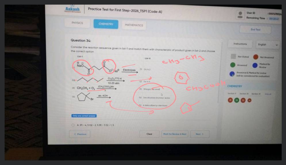 AakashPractice Test for First Step-2026_T5P1 (Code-A)User ID1000127352..