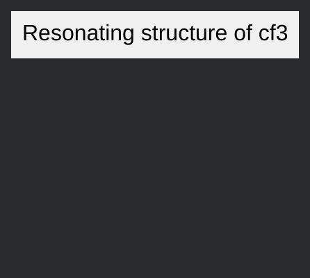 Resonating structure of cf3 | Filo