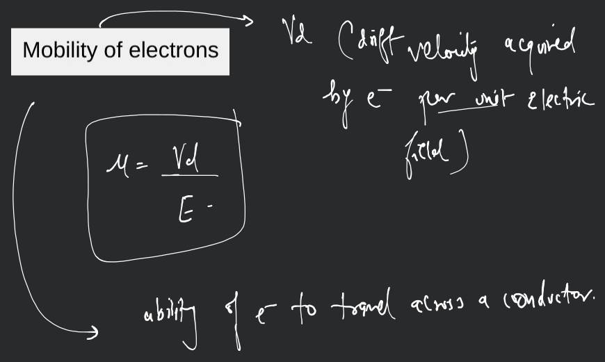 Mobility of electrons | Filo