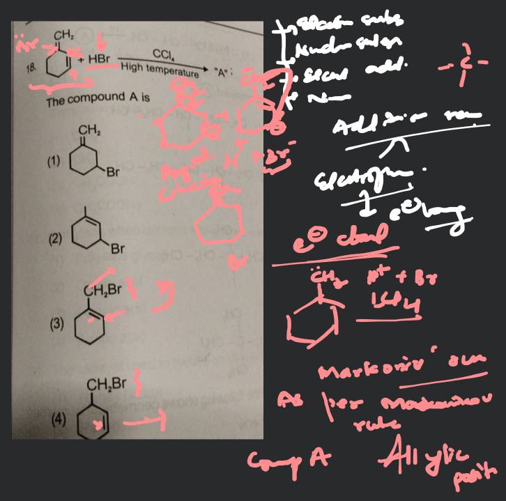 \xrightarrow { \mathrm { CH } _ { 2 } } + \mathrm { HBr } \xrightarrow