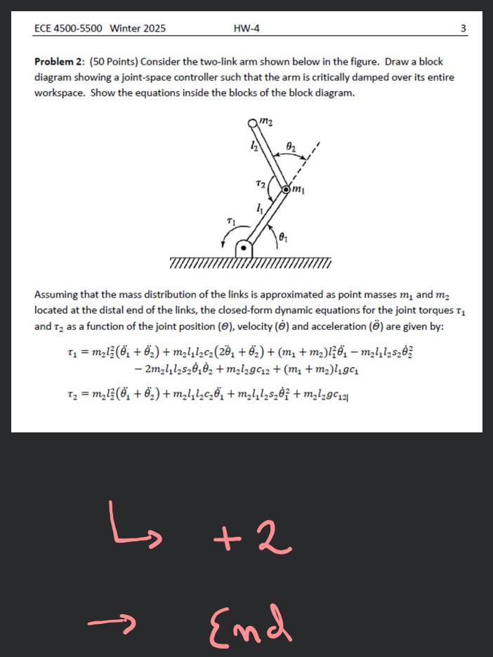 ECE 4500-5500 Winter 2025HW-43Problem 2: (50 Points) Consider the two..
