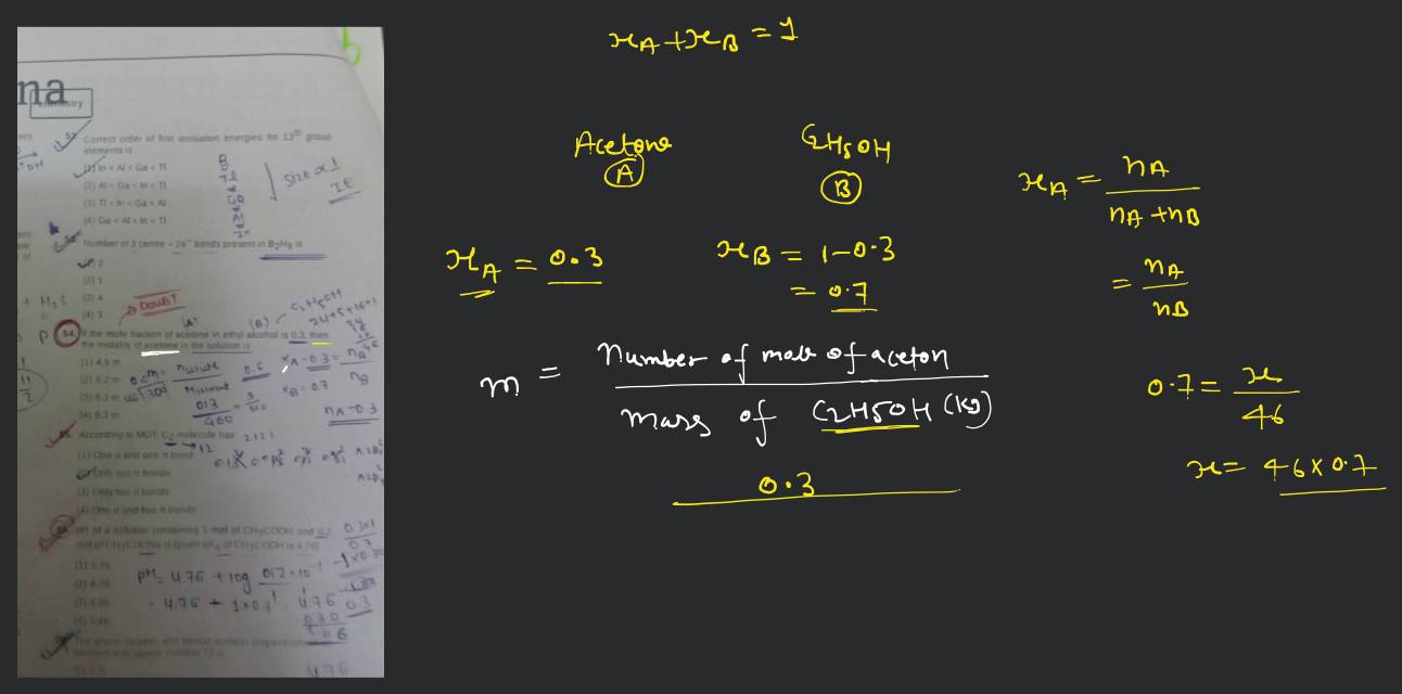 na5. Correct order of first ionisation energies for 13th group elements..