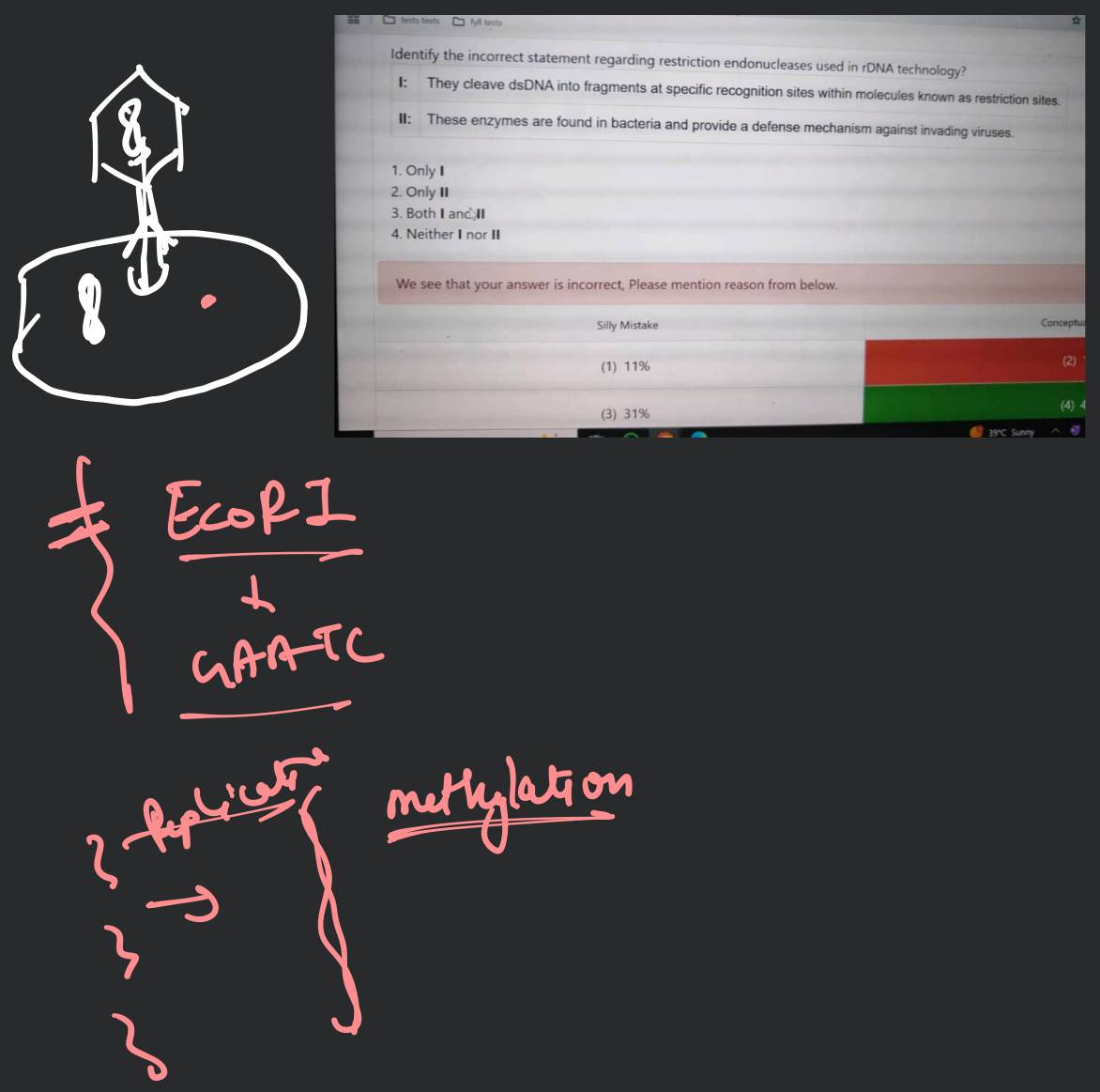 tests tests fyll tests Identify the incorrect statement regarding restric..