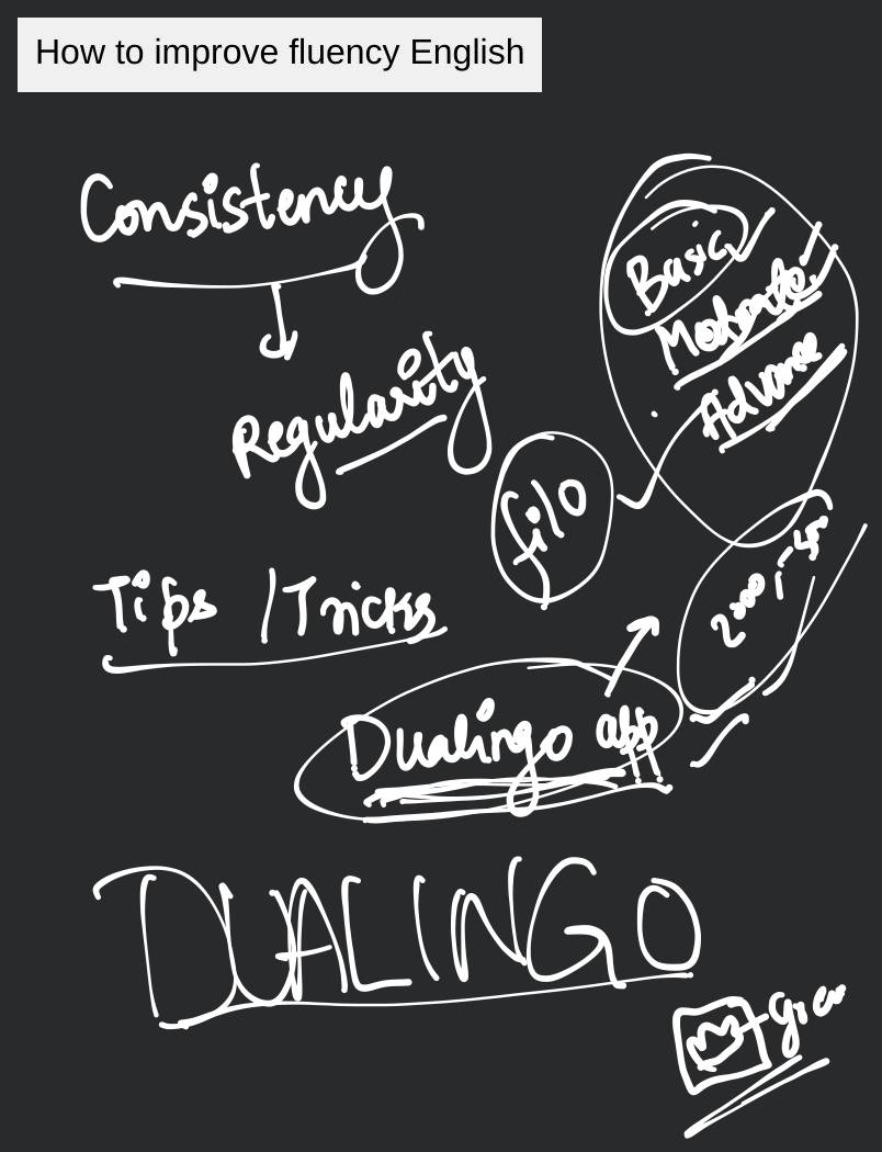 How to improve fluency English | Filo