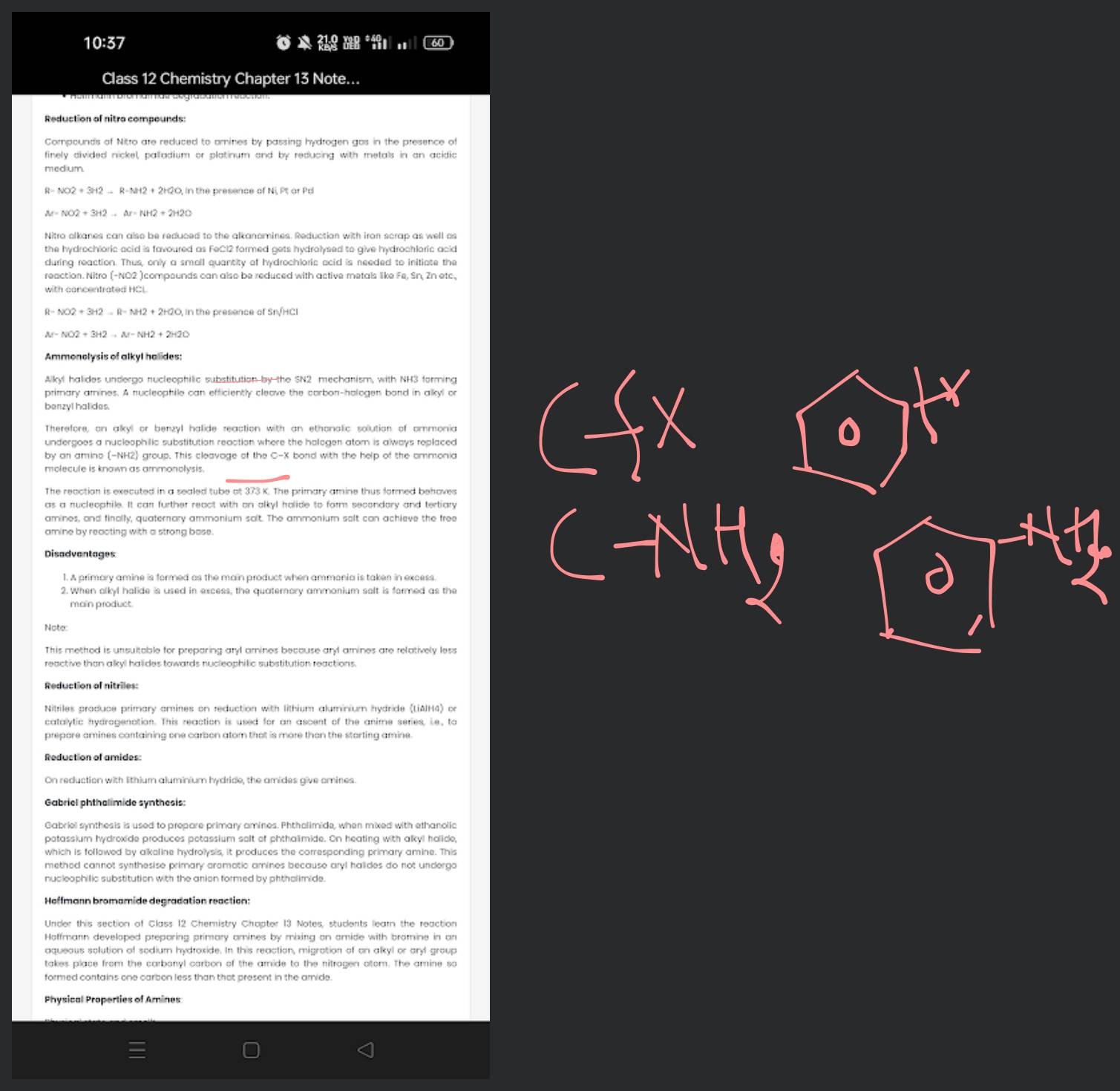 Ammonolysis of alkyl halides: Alkyl halides undergo nucleophilic substitu..
