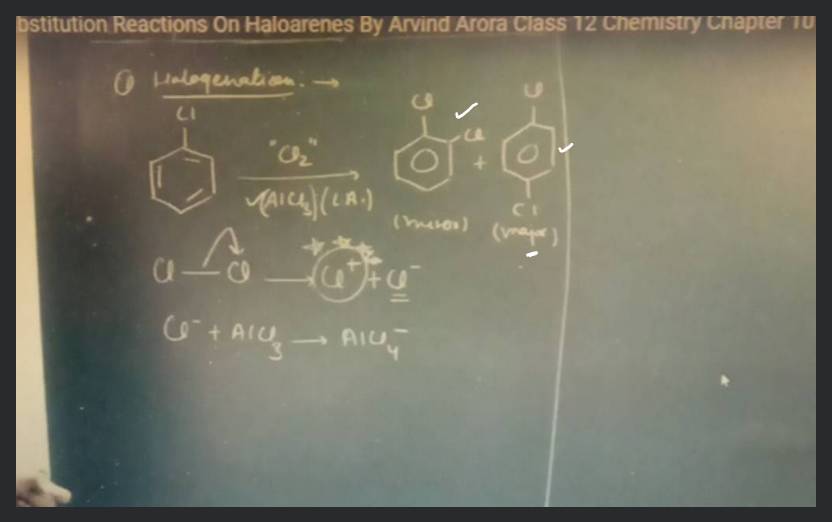 bstitution Reactions On Haloarenes By Arvind Arora Class 12 Chemistry Cha..