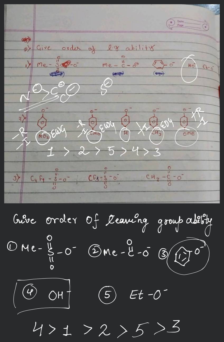 Give 14 me-s २ 0 order of lg ability 0 11 me-c- -- 0 Date Page Ho Et-6 ()..