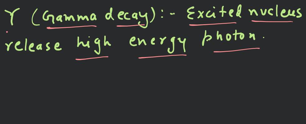 what are alpha beta n gamma decays | Filo