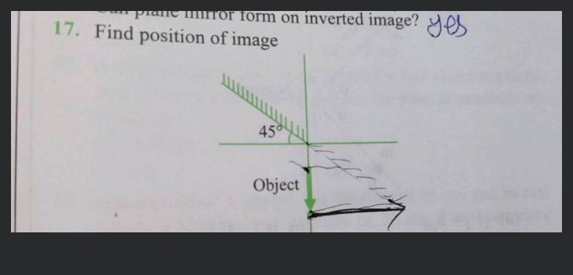 or form on inverted image? yes Find position of image 45° Object | Filo